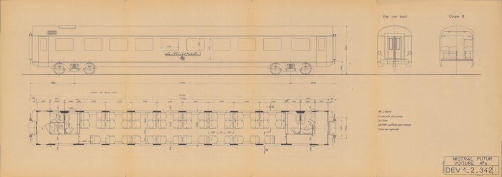 Mistral futur : voiture A8s | Archives SNCF